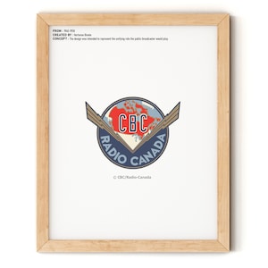 CBC Retro Logo Poster, Iconic CBC Logo Print, Classic Print Created by ...