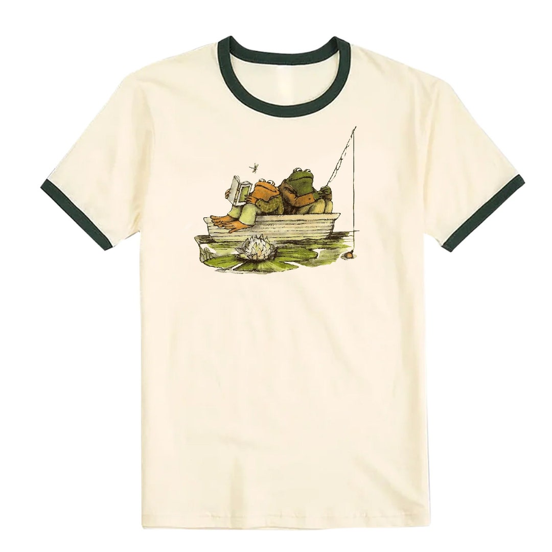 Frog & Toad 90s Ringer Graphic Tee, Retro Toad Tee, Nature Tee, 2000s ...