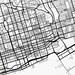 Map of Toronto, Toronto Map Print, Black and White Map, Canadian City ...