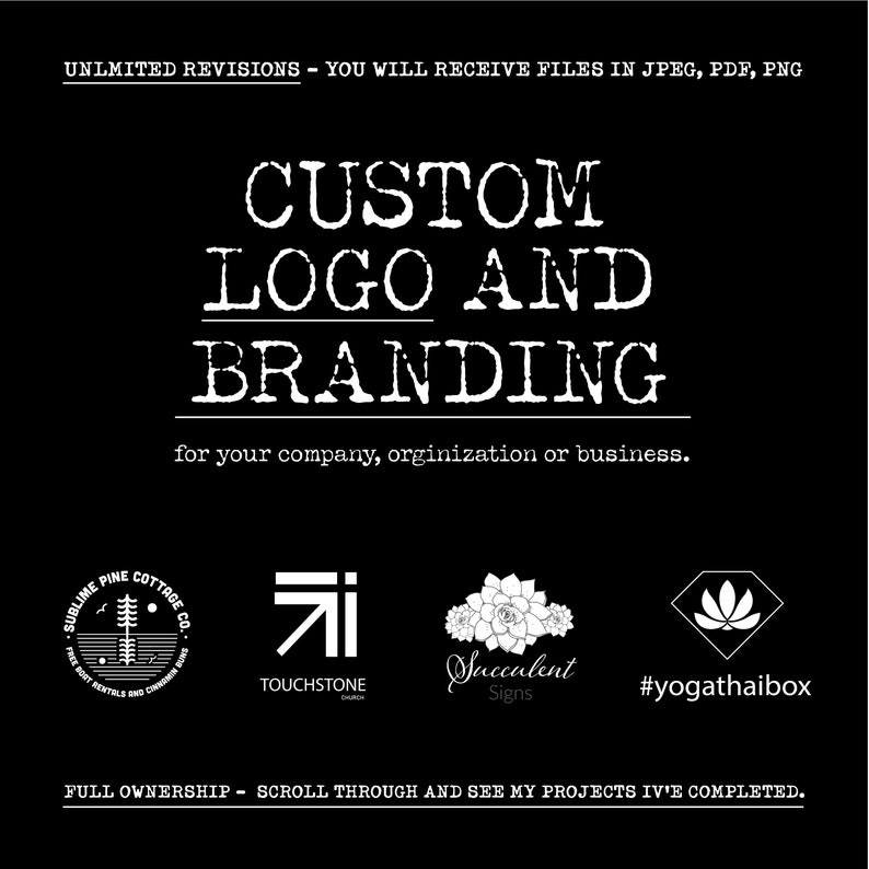 Logo Design Logo Design Custom Graphic Designer Custom | Etsy