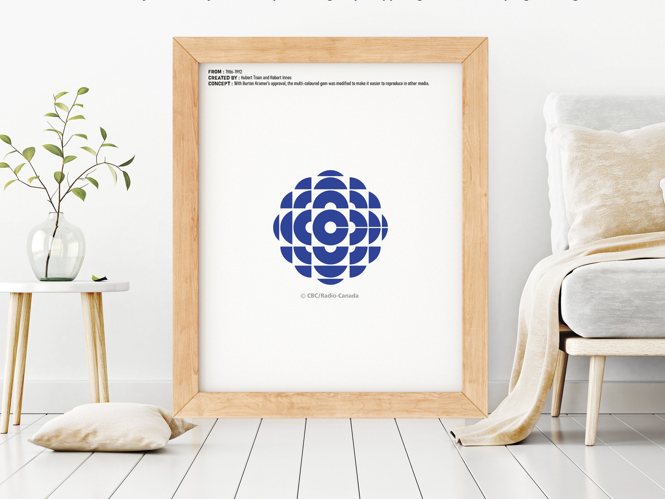 CBC retro logo poster iconic CBC logo print classic | Etsy