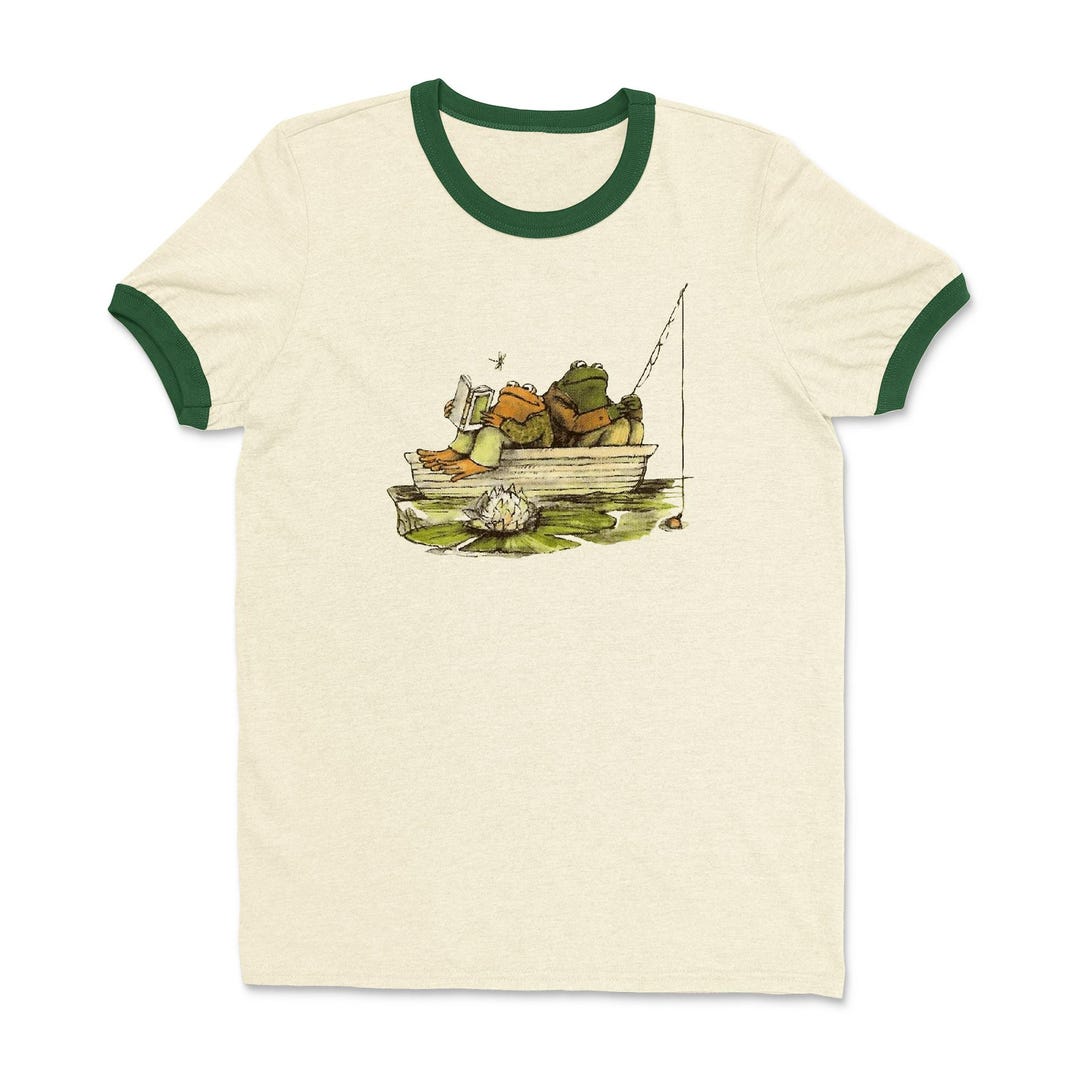 Frog & Toad 90s Ringer Graphic Tee, Retro Toad Tee, Nature Tee, 2000s ...