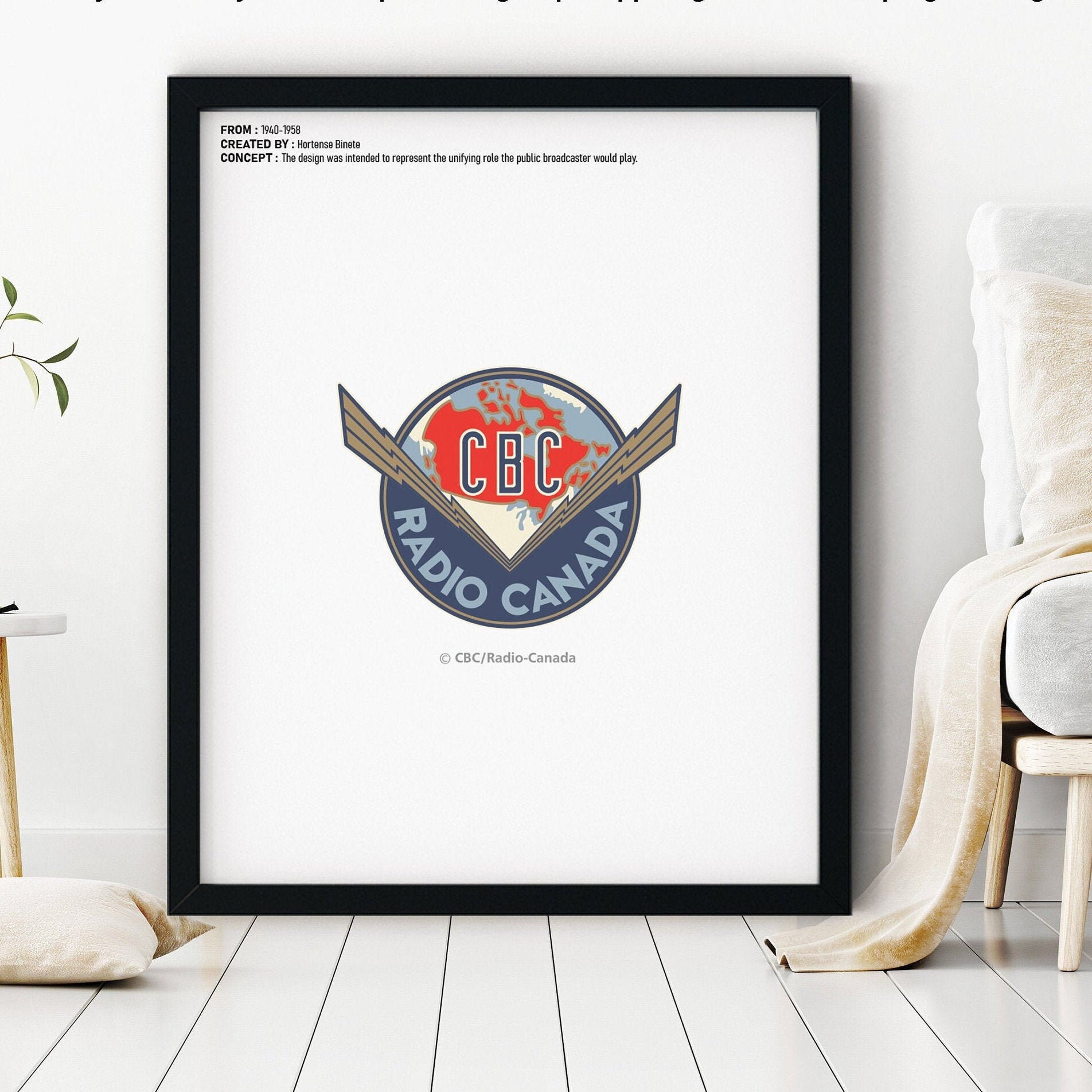 CBC Retro Logo Poster Iconic CBC Logo Print Classic Print | Etsy Canada