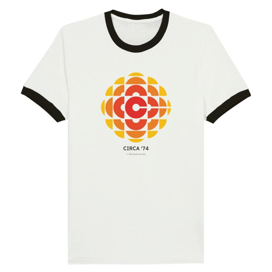 CBC 1974 Logo Ringer T-shirt: Retro Canadian Heritage Tee - Etsy Canada