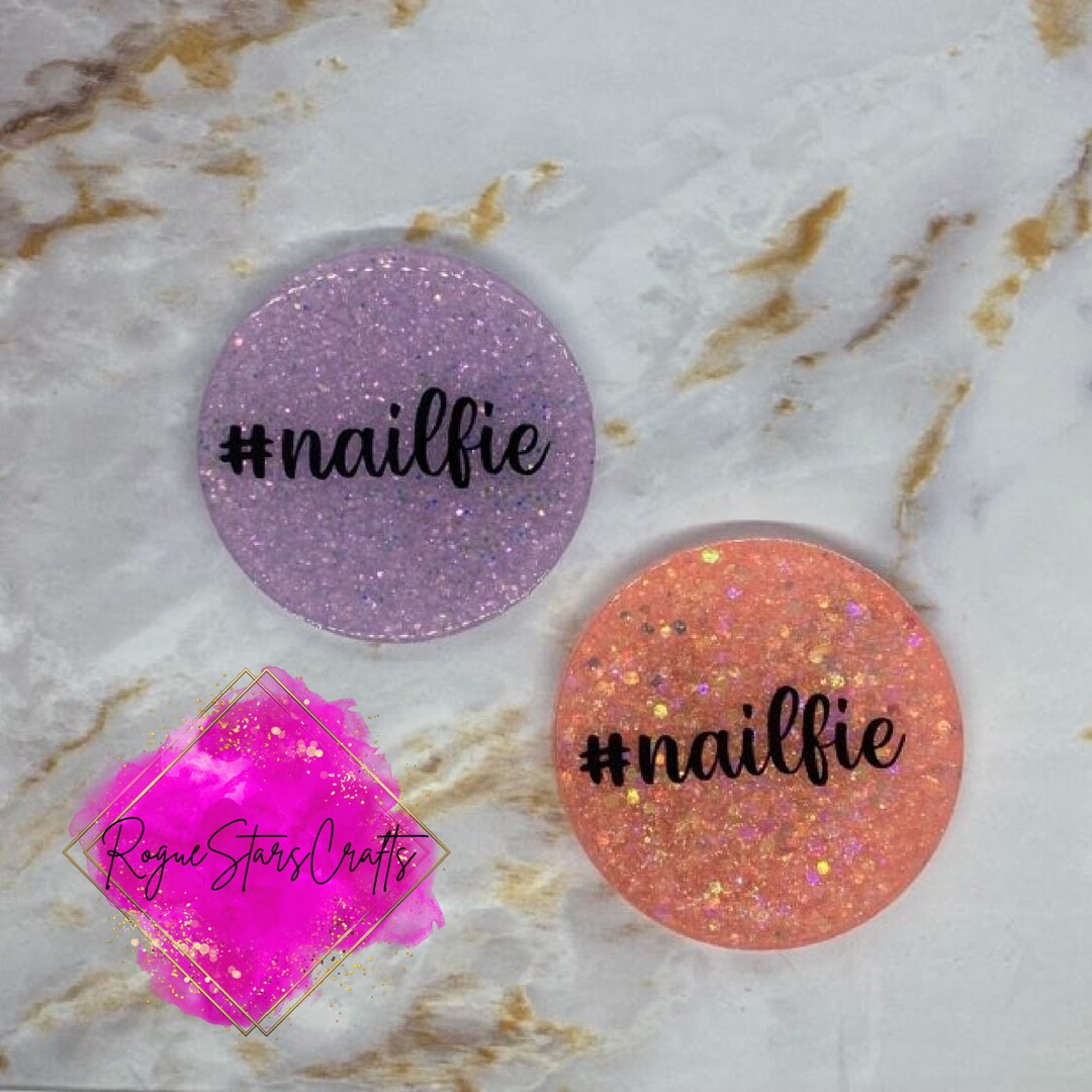 Custom Glitter Nailfie Disc 3 Inch - Etsy