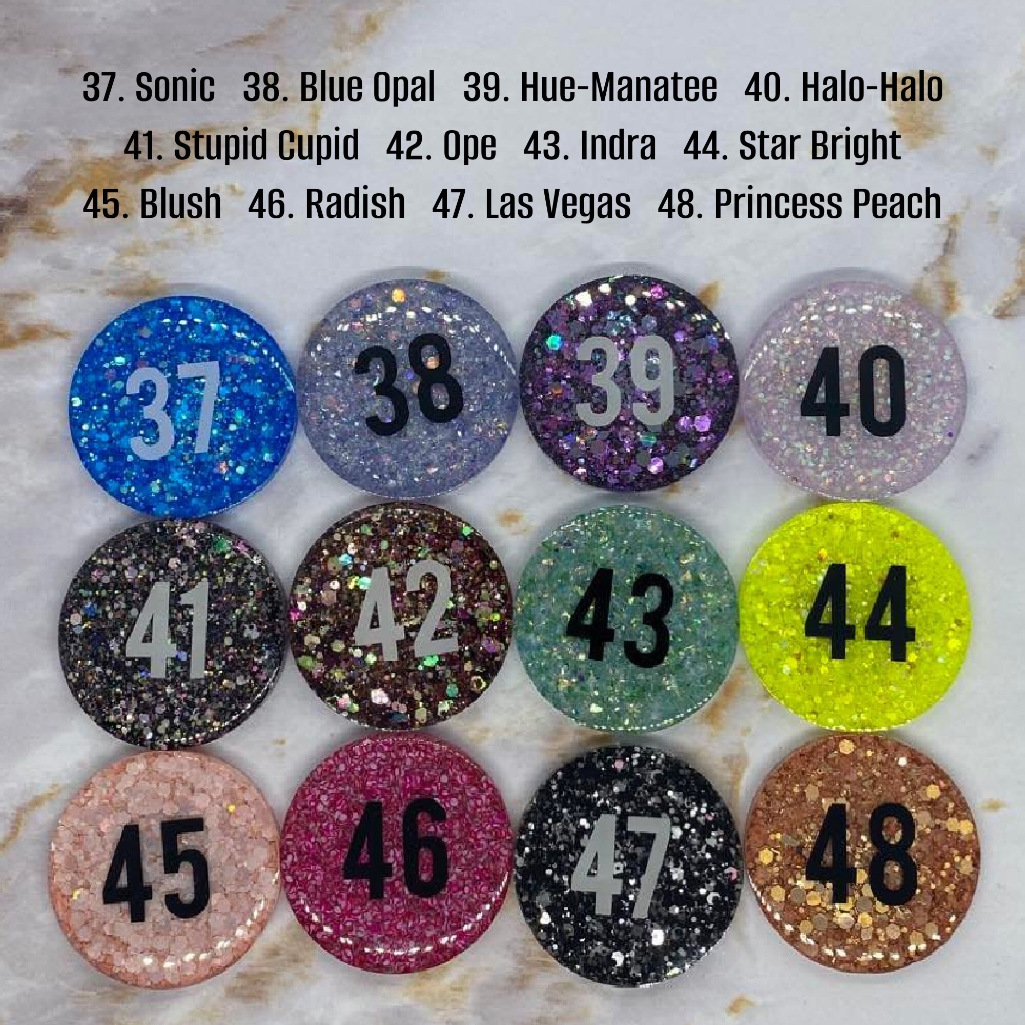Custom Glitter Nailfie Disc 3 Inch - Etsy
