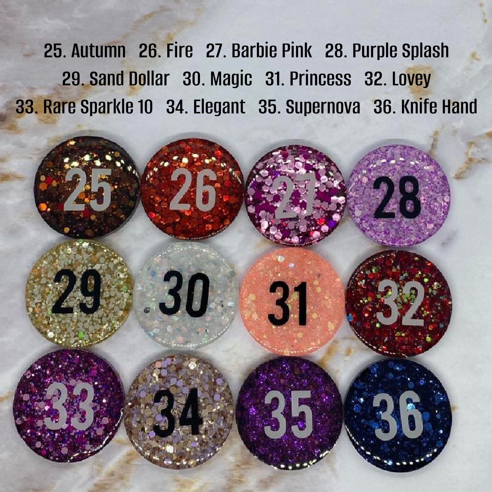 Custom Glitter Nailfie Disc 3 Inch - Etsy