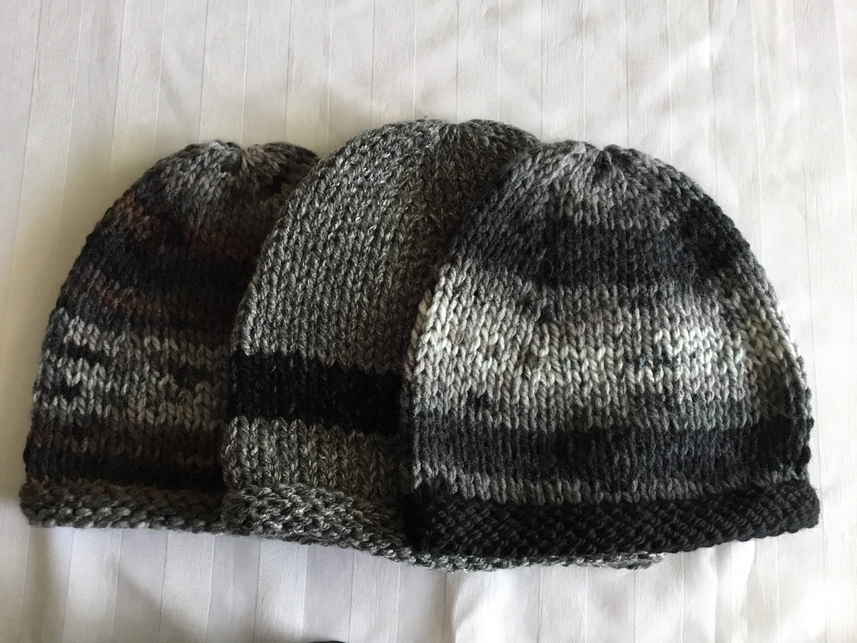 Grey Winter Toque, Grey Winter Hat, Hand Knit Winter Toque - Etsy Canada