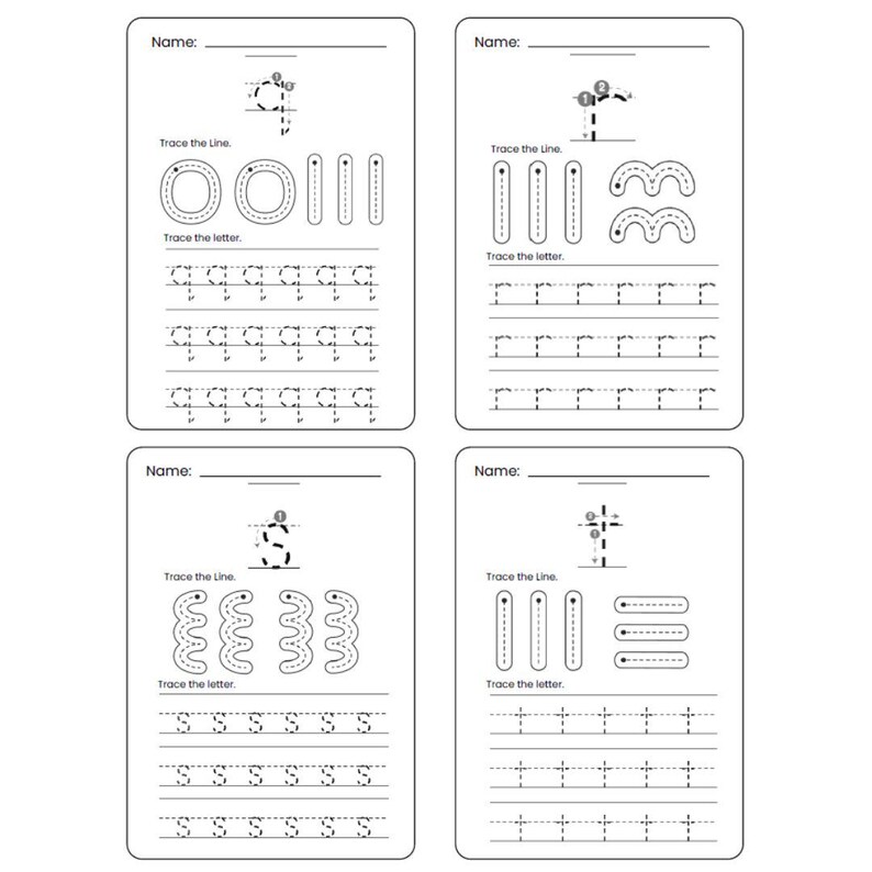 Lower Case Alphabet Tracing Workbook Printable Letter Formation ...