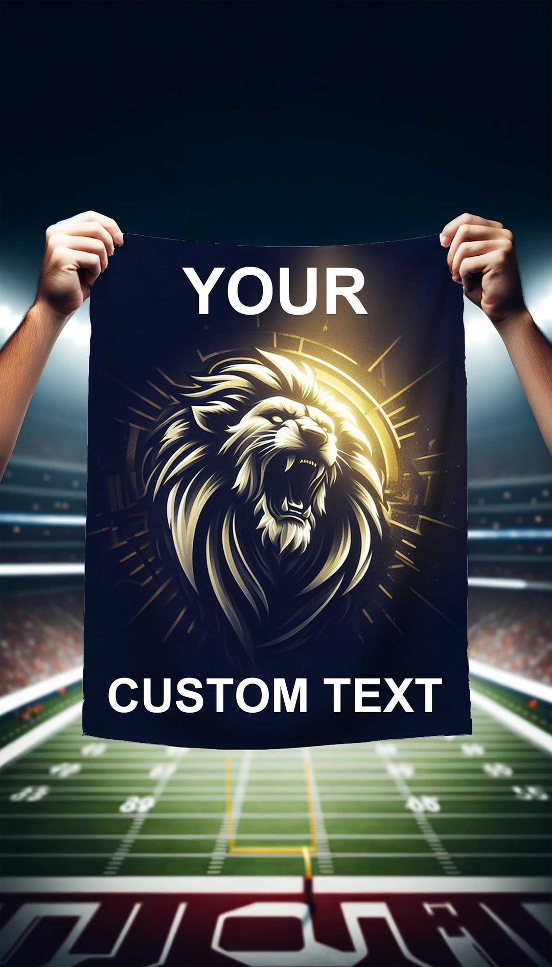 Personalized Team Spirit Towel, Custom Print Rally Towel - Etsy