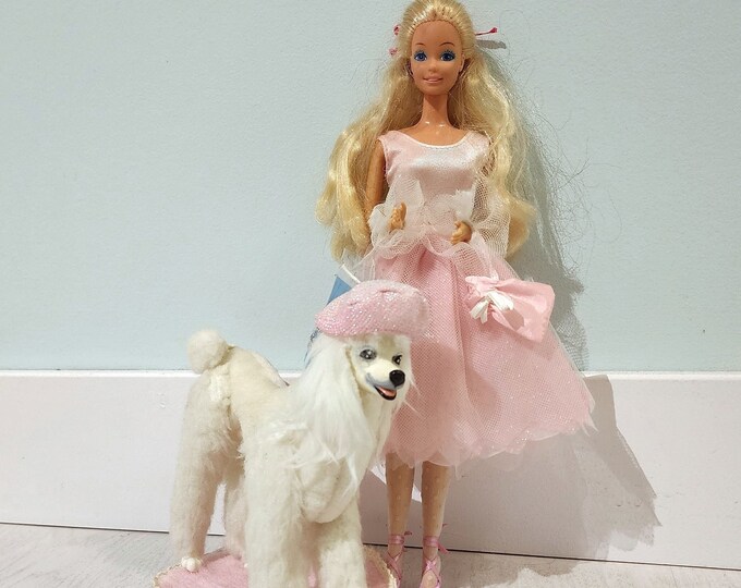 Barbie Poodle and Barbie Ballerina, Vintage Barbie, Barbie Dog, Poodle ...