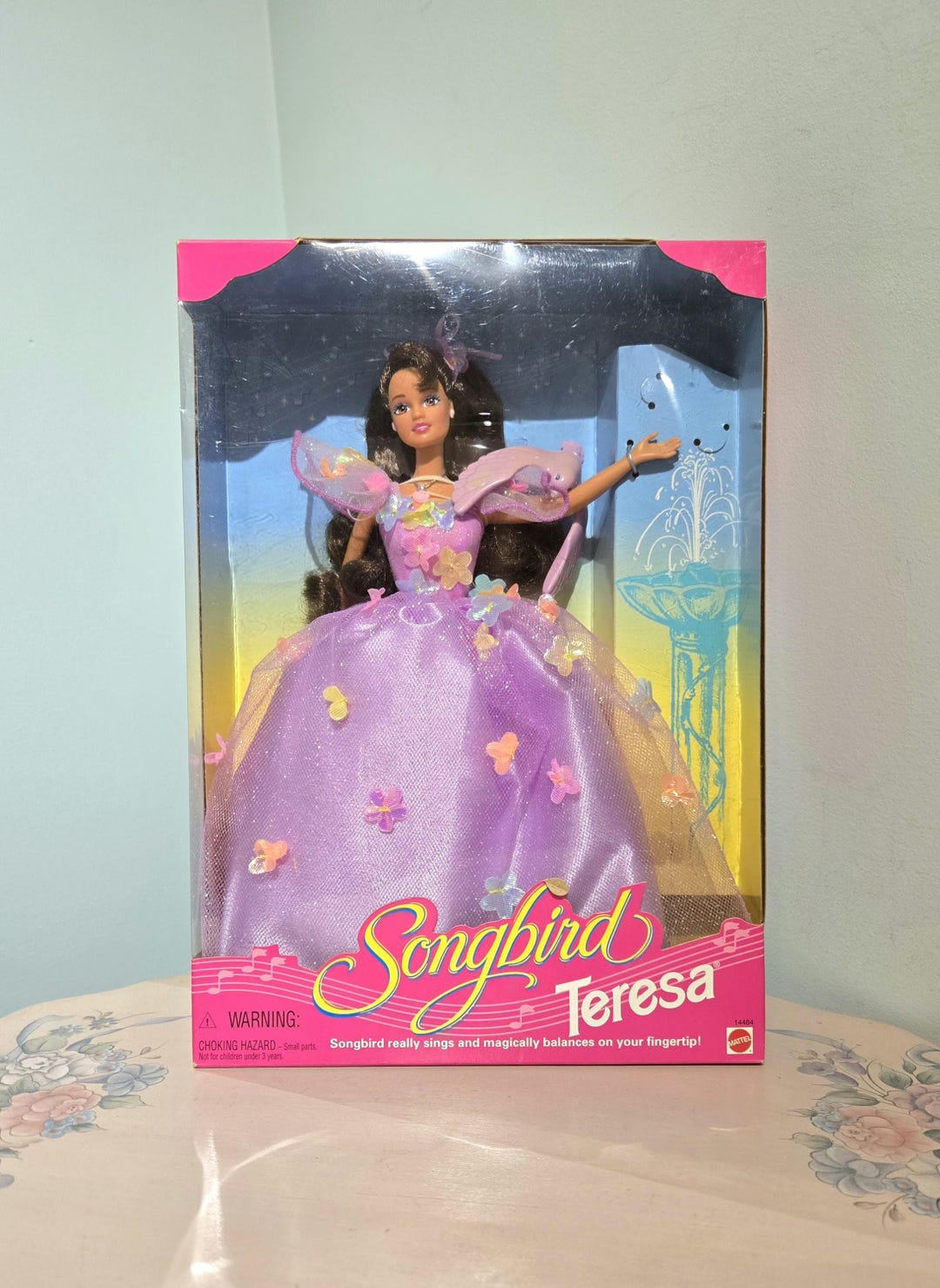 READ Barbie Teresa Songbird 1995 Y Brunnete Barbie Doll Dark Purple ...