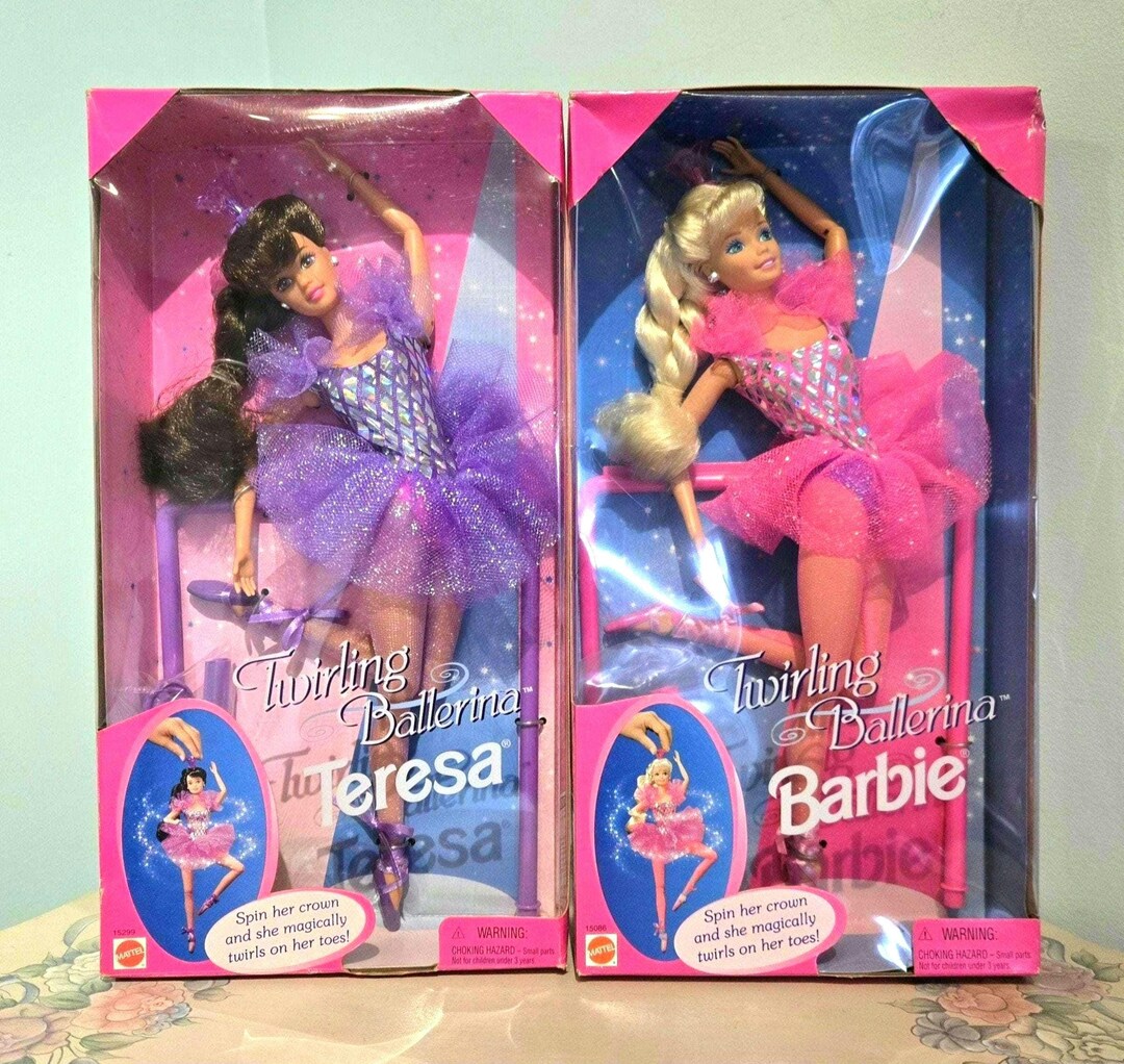 YOUR CHOICE Barbie Twirling Ballerina Teresa Twirling Ballerina DAMAGED ...
