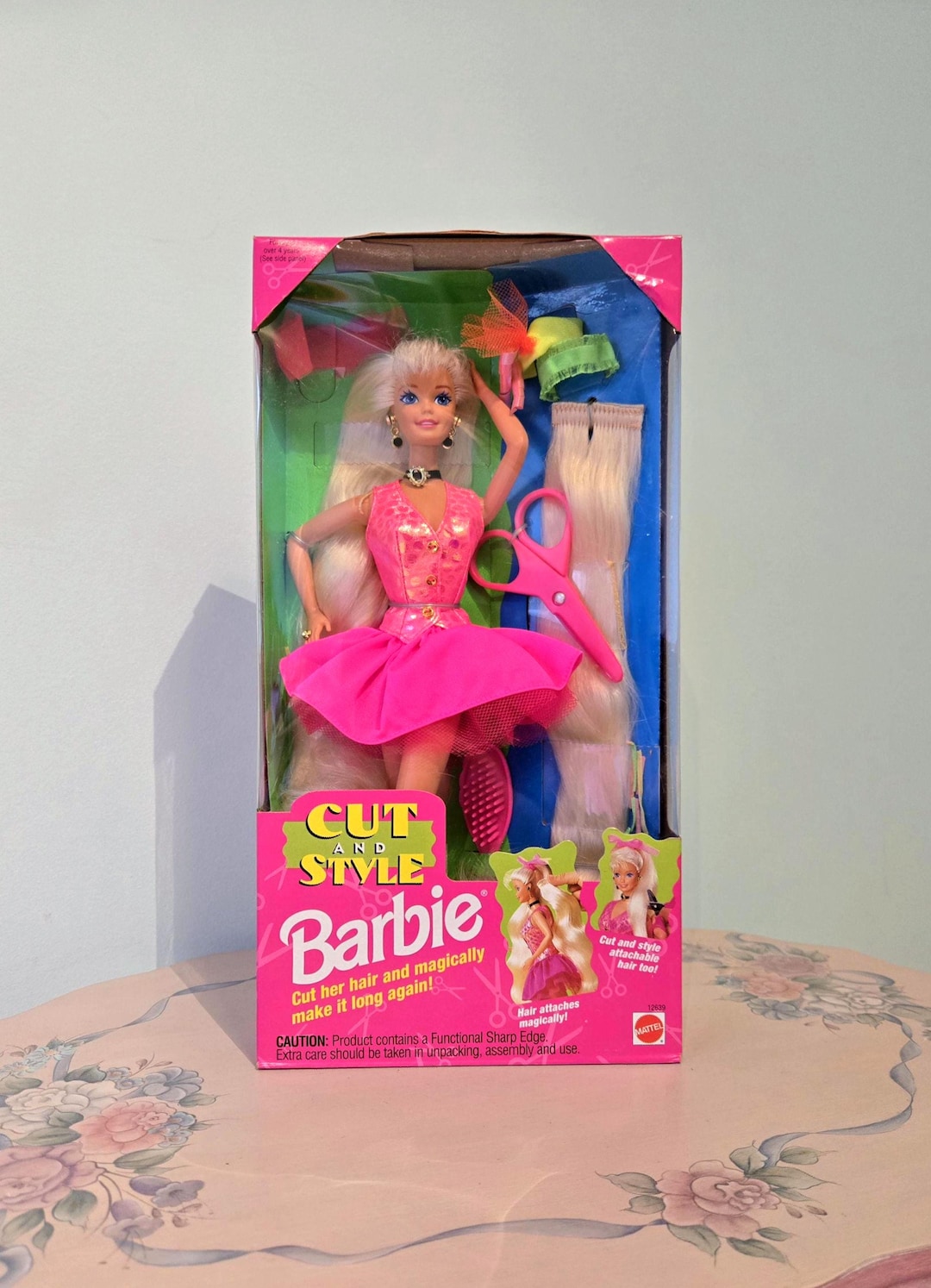 Barbie Cut and Style 1994 Year Long Hair Attachable Vintage Barbie Doll ...
