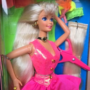 Barbie Cut and Style 1994 Year Long Hair Attachable Vintage Barbie Doll ...