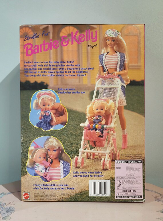Barbie Strollin Fun 1995 ans avec Kelly bebe Barbie vintage poupee Barbie bebe Barbie poussette Barbie poupee famille cadeau pour elle jouet Etsy France