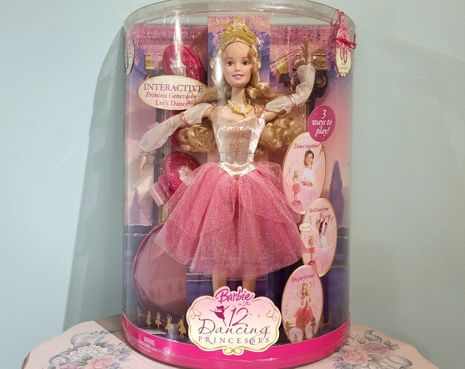 BIG DOLL, Barbie 12 Dancing Princesses Genevieve INTERACTIVE, Lets ...