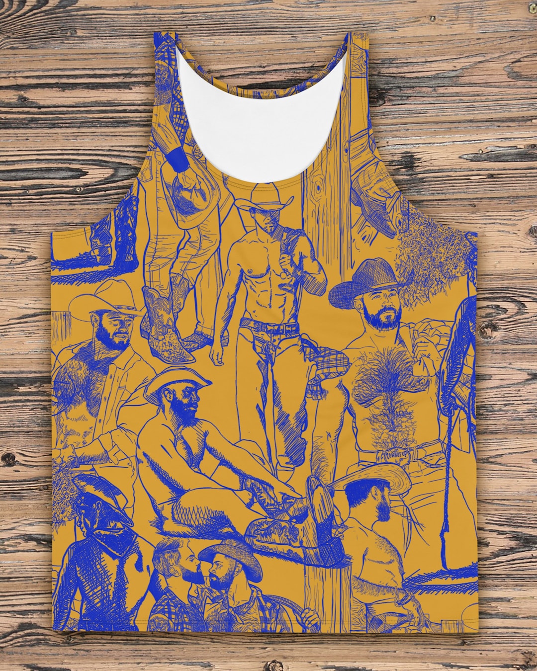 The Wild Wild---urban COWBOYS All Over Print Gay Graphic Tank Top - Etsy