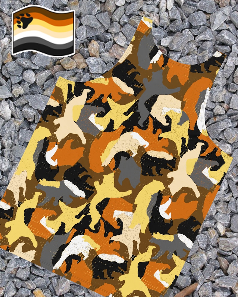 BEARLY CAMOUFLAGBEAR All Over Print Tank Top - Etsy