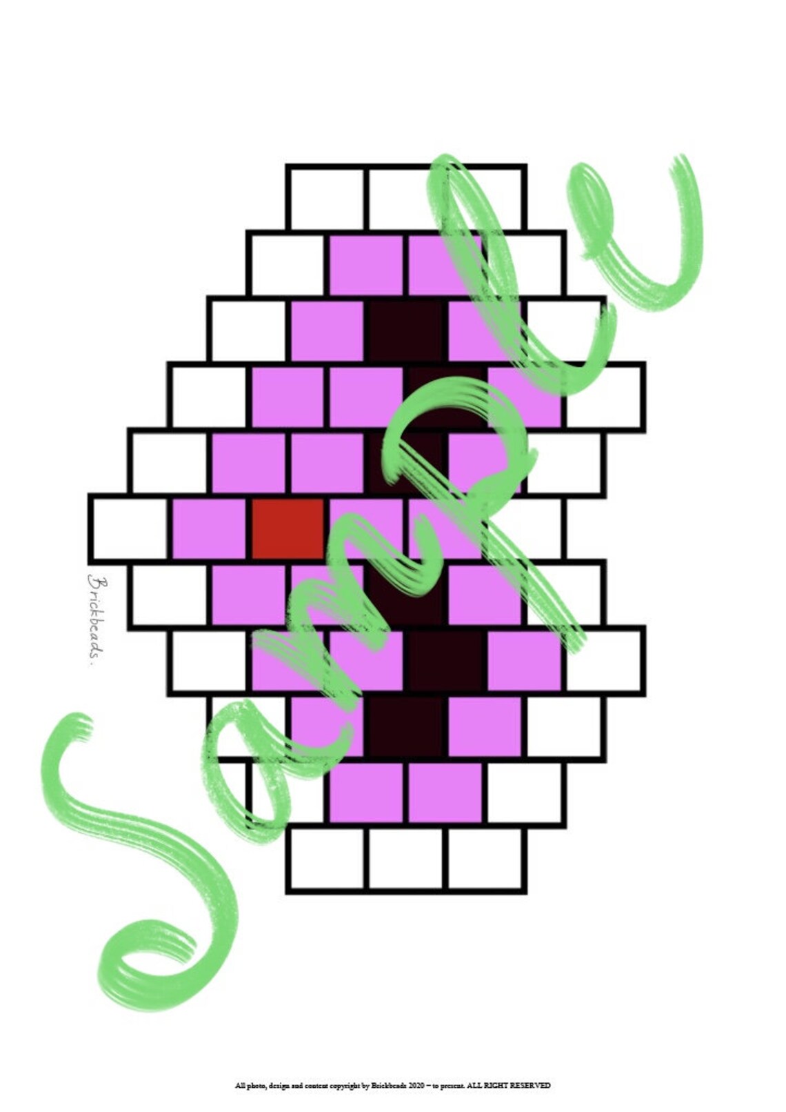 The Mermaid Double Brick Stitch Pattern for Miyuki Delica - Etsy