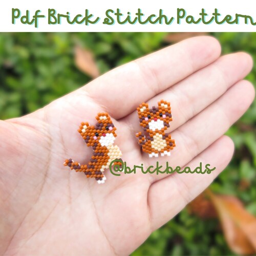 Sitting Cat Brick Stitch Pattern for Miyuki Delica Bead - Etsy