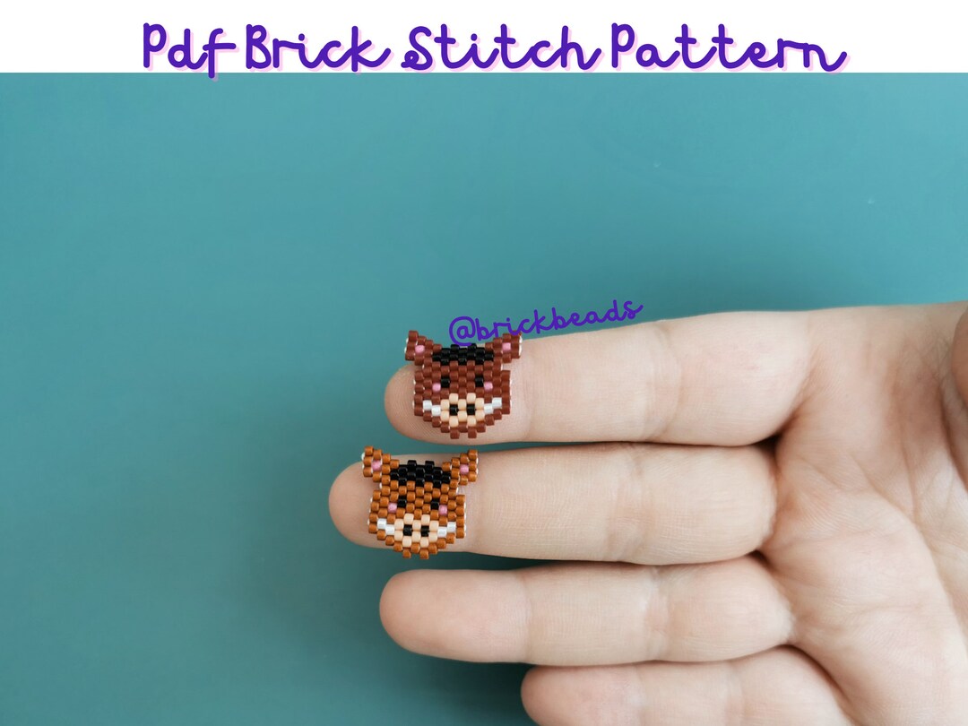Cute Wild Boar Pumba Lion King Brick Stitch Pattern for Miyuki Delica ...