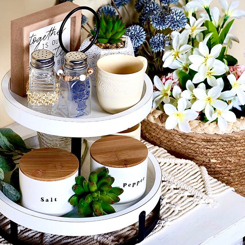 Tiered Tray Tiered Tray Wood Tiered Tray Kitchendecor - Etsy