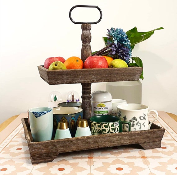 TIERED TRAY tiered Tray Tiered Tray Wood Tiered Tray - Etsy