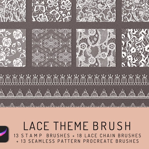 Procreate: Damask Seamless Pattern Brushes | Etsy