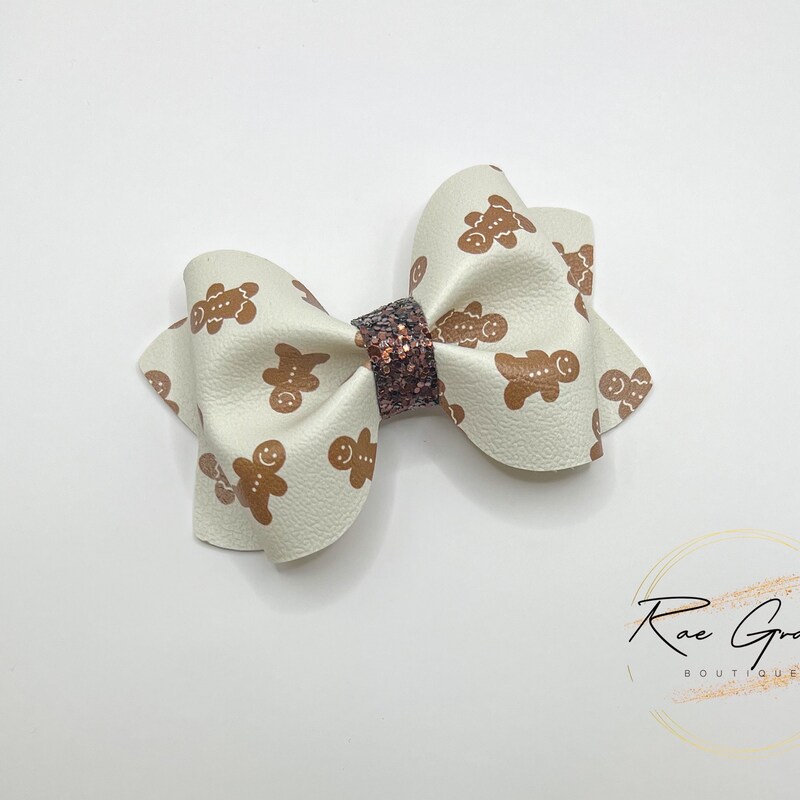 Gingerbread Hair Bow - Etsy