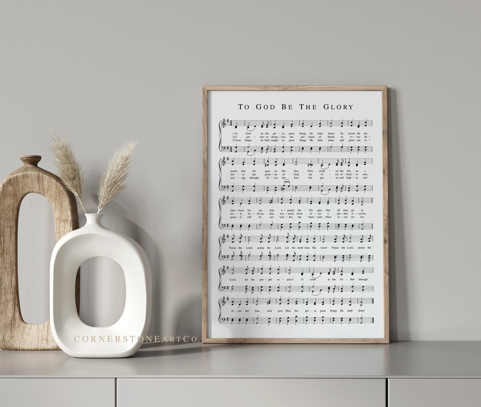 To God Be the Glory / Hymn Print / Hymn Wall Art / Hymn Sheet - Etsy