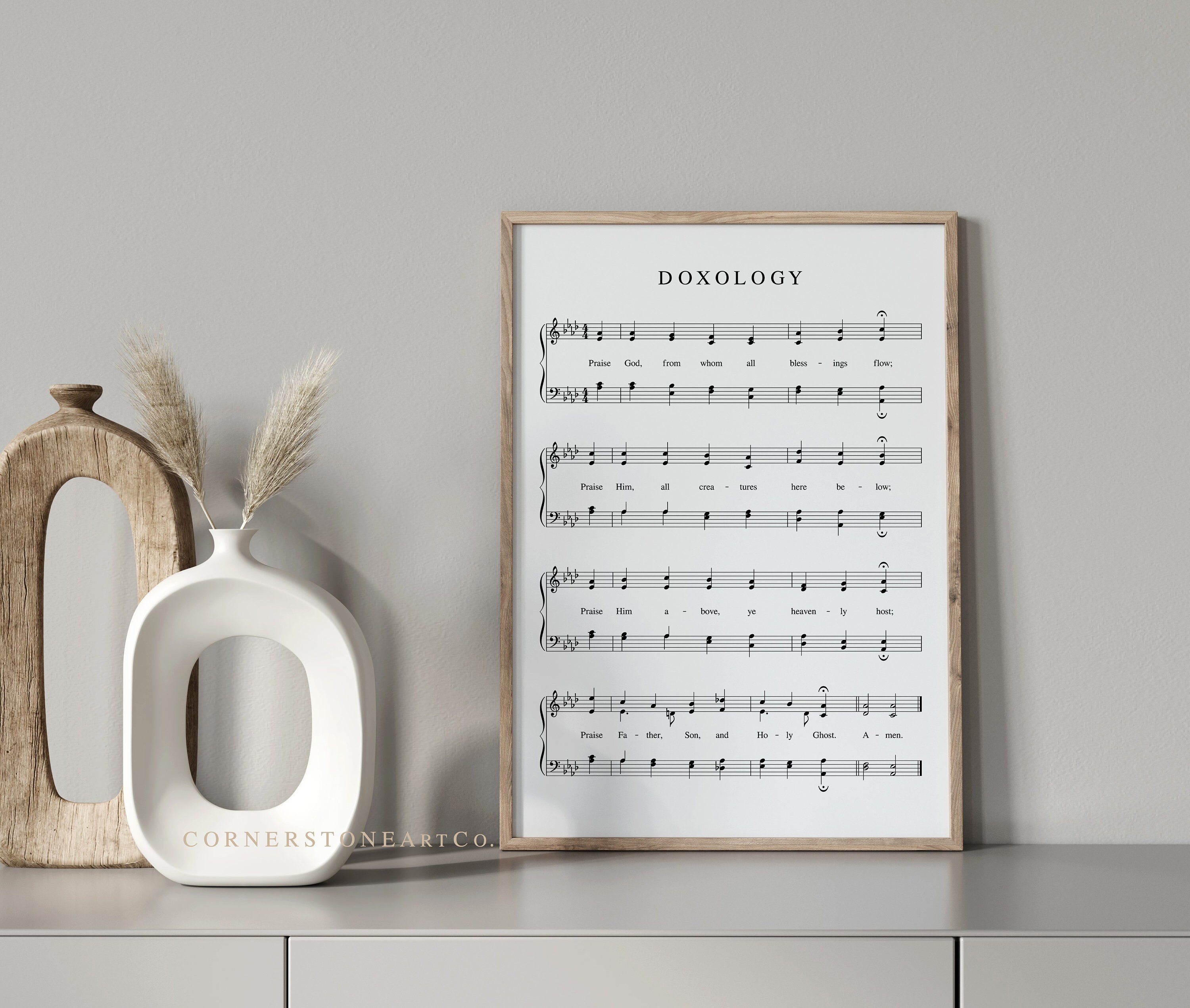 Doxology / Hymn Print / Hymn Wall Art / Hymn Sheet Music / | Etsy