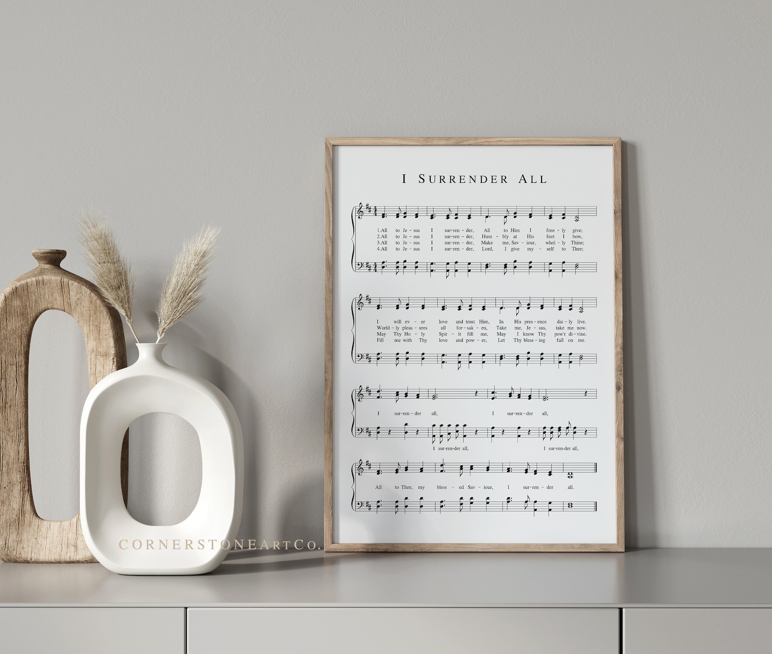 I Surrender All Hymn Print / Hymn Sheet Music / Hymn Prints / - Etsy