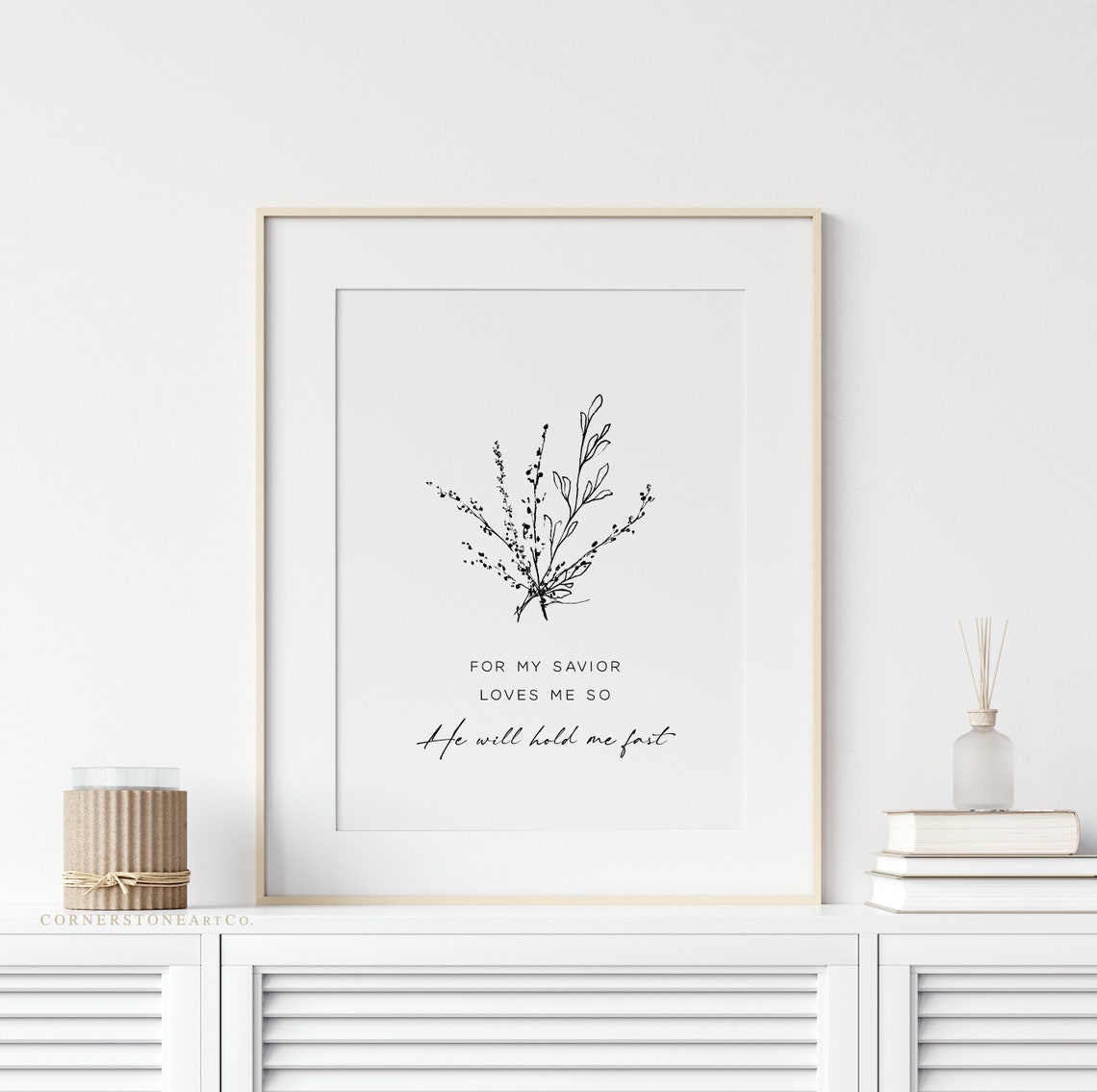 He Will Hold Me Fast / Christian Wall Art / Hymn Lyric / - Etsy