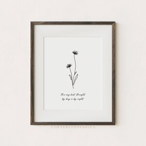 Set of 4 Be Thou My Vision Hymn Lyric Art Print / Hymn Quote ...