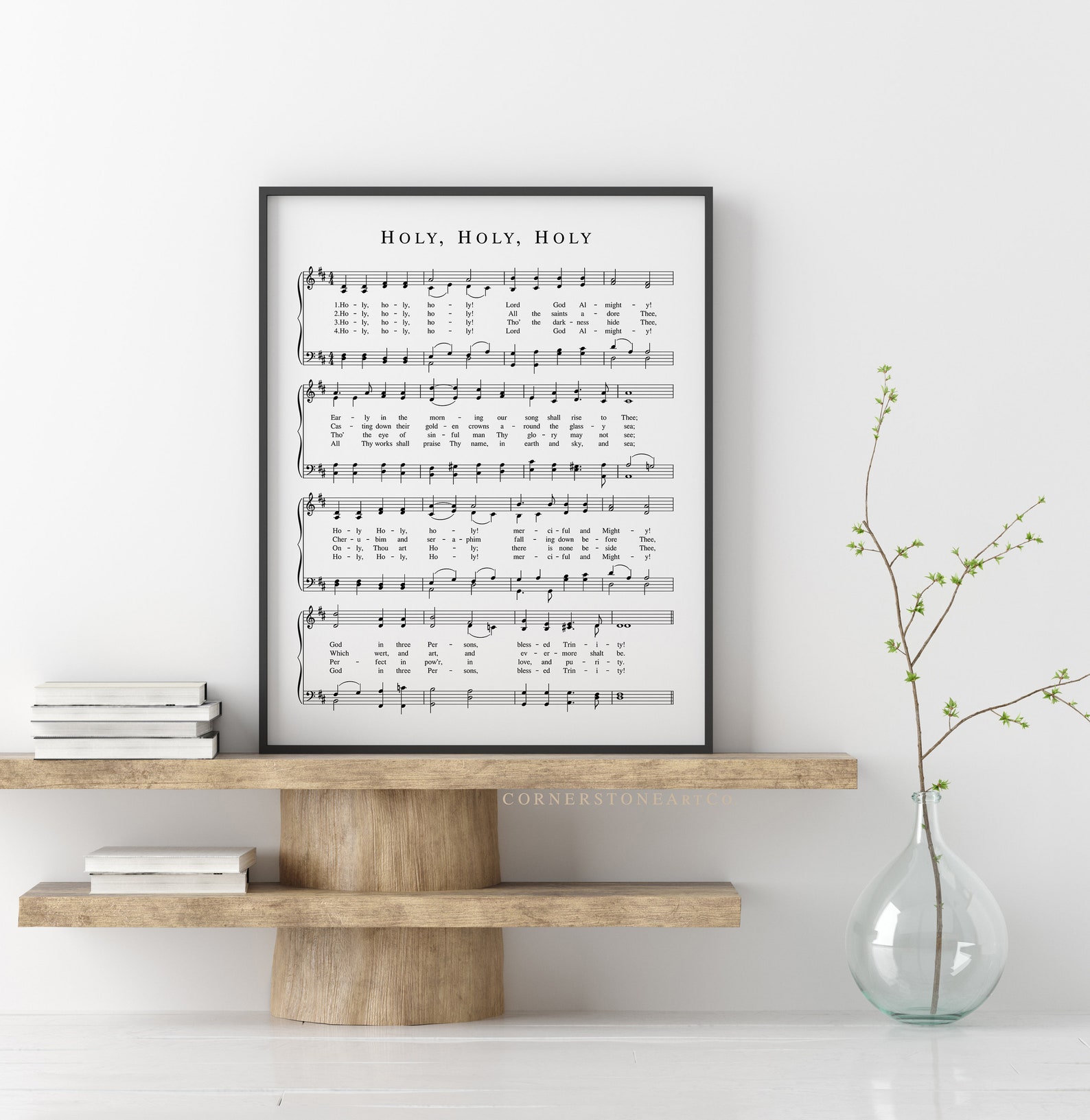 Holy, Holy, Holy Hymn Print / Hymn Wall Art / Hymn Sheet Music / Hymn ...