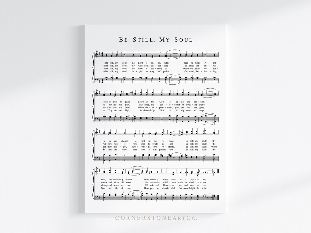 Be Still, My Soul / Hymn Print / Hymn Wall Art/ Hymn Sheet Music / Hymn ... Be Still, My Soul / Hymn Print / Hymn Wall Art/ Hymn Sheet Music / Hymn ...