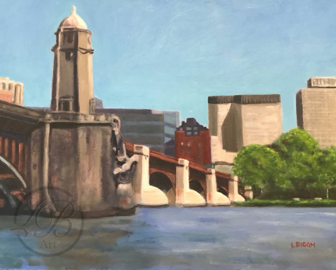 Longfellow Bridge Original Oil Painting Boston - Etsy