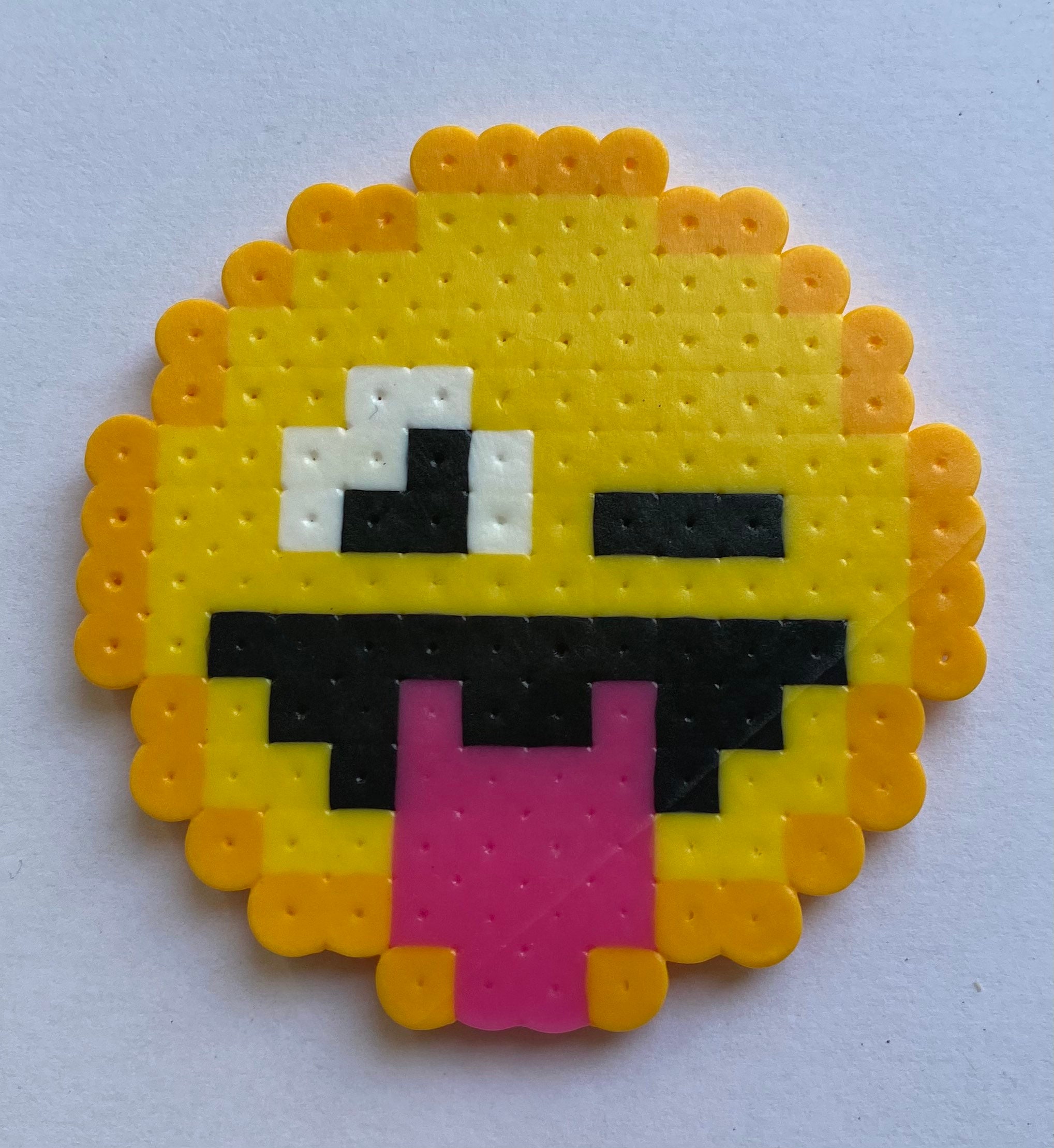 Set of 4 Perler Bead Emojis - Etsy