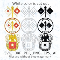 US Army Division - Signal Corps Insignia Full Color Vinyl Decal Indoor ...