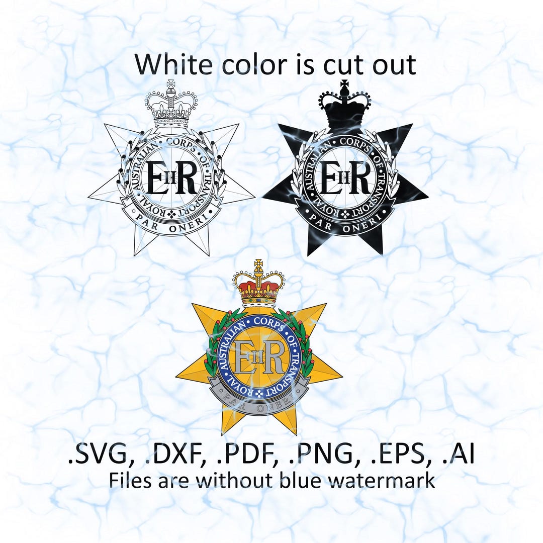 Royal Australian Corps of Transport RACT Svg Vector Files, Dxf, Pdf, Ai ...