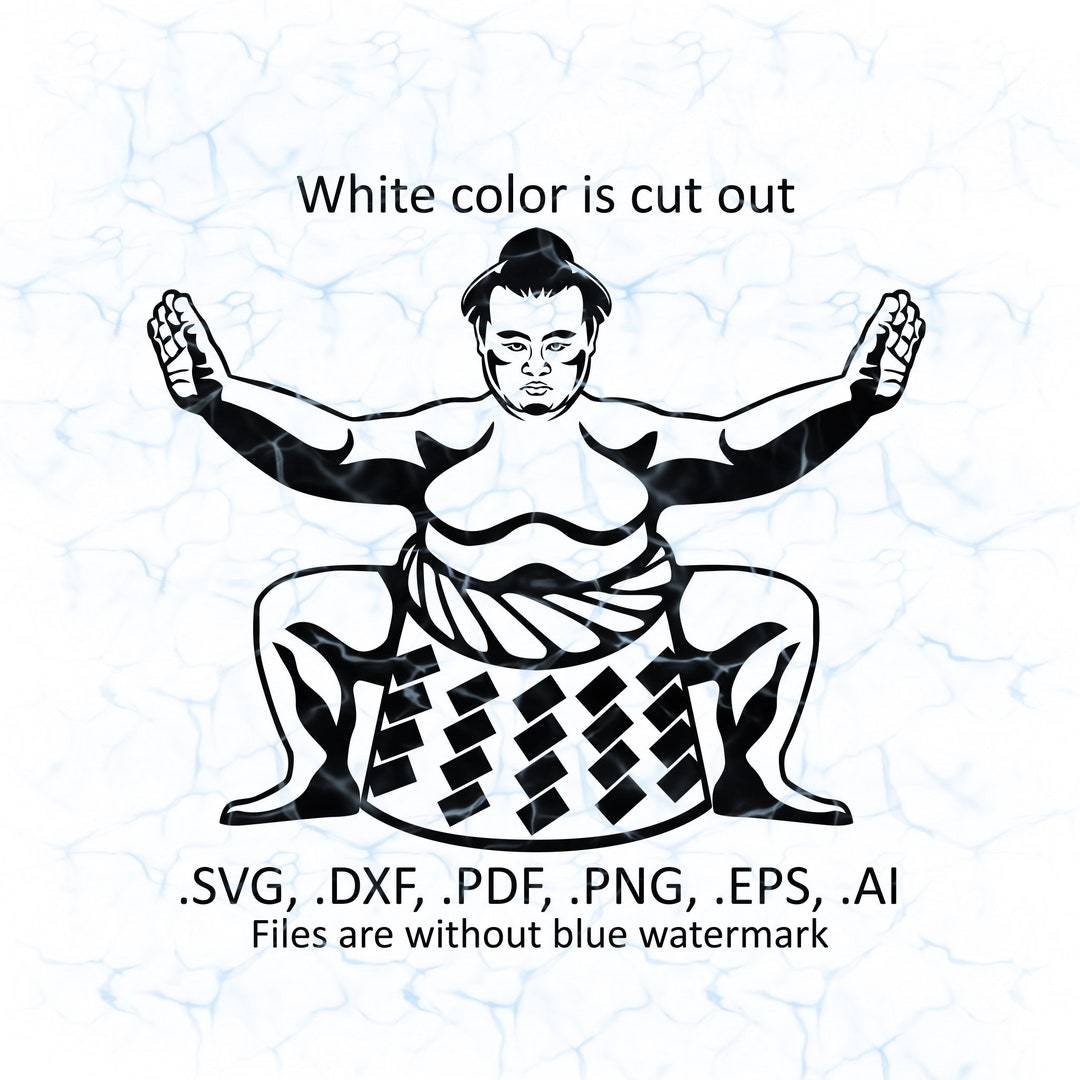 Sumo Svg Vector, Sumo Wrestler Logo, Dxf, Pdf, Png, Ai, Eps, Files - Etsy