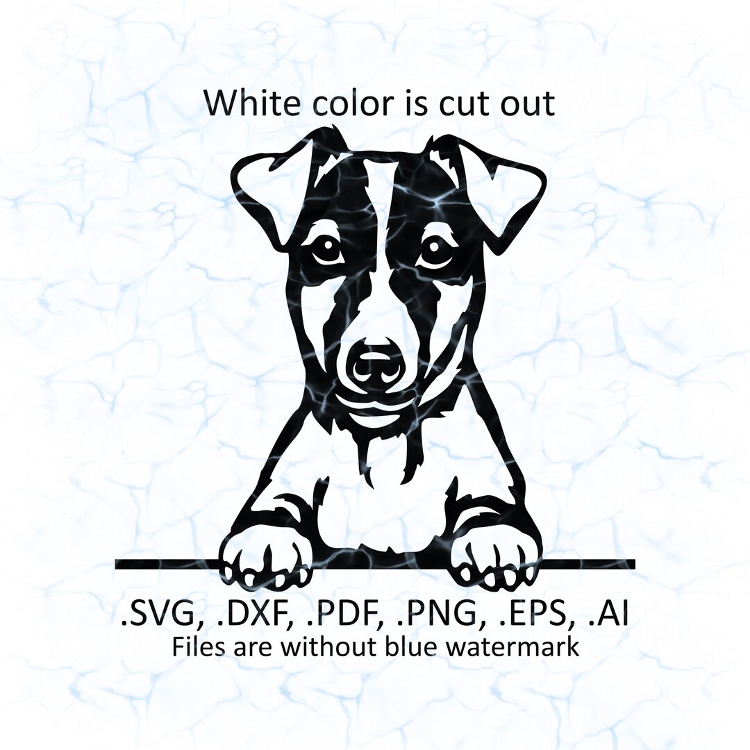 Smooth Fox Terrier Svg Vector, Smooth Fox Terrier Peeking Logo, Pdf ...