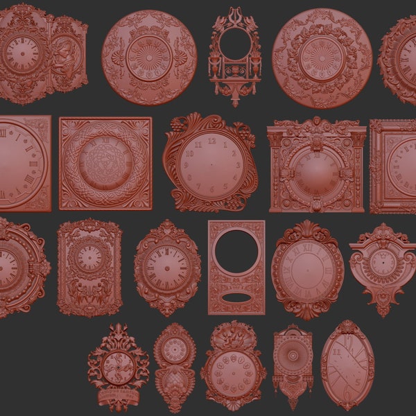 Wall Clock Stl Files - Etsy