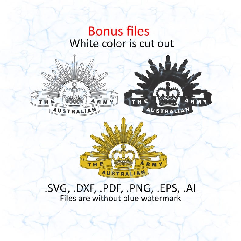 Australian Army Svg Vector, Dxf, Pdf, Ai, Eps, Png Files - Etsy Australia