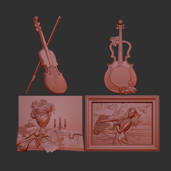 Violin Cnc File - Etsy