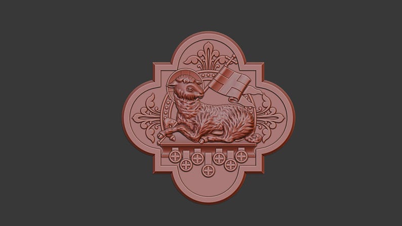 Lamb of God, Agnus Dei .stl 3d Model Relief Element, CNC Files - Etsy