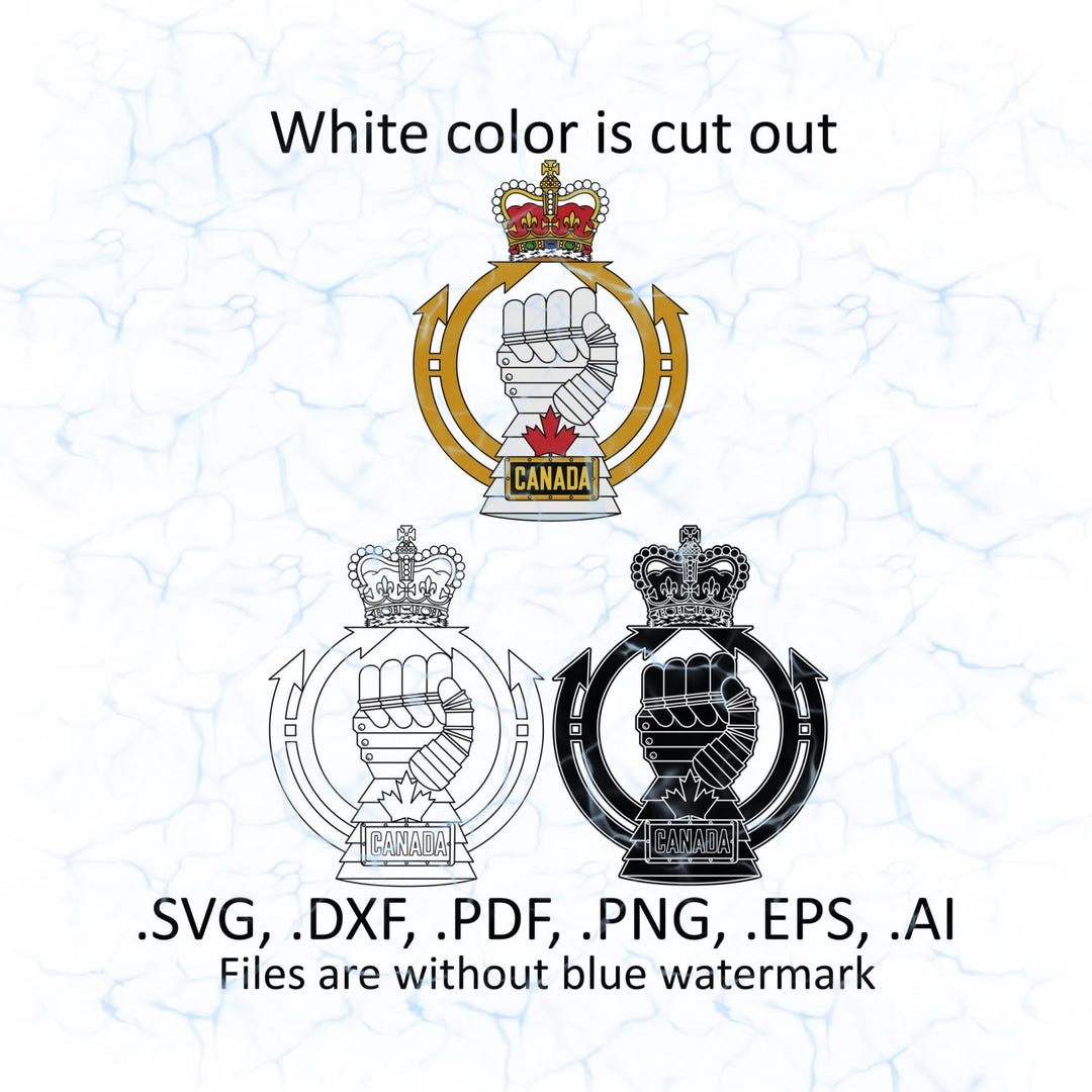 Royal Canadian Armoured Corps Svg Vector Files, Dxf, Pdf, Ai, Eps, Png ...