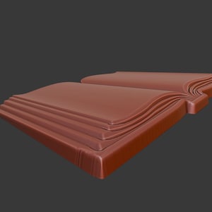 Book .stl 3d Model Relief Element, CNC Files - Etsy