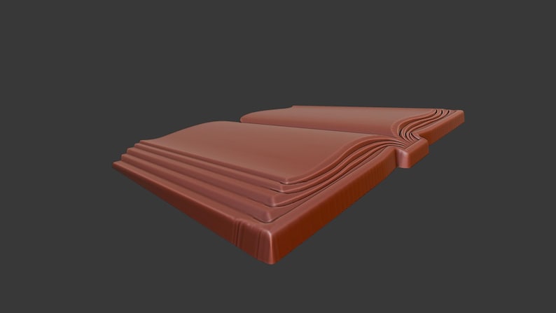 Book .stl 3d Model Relief Element, CNC Files - Etsy
